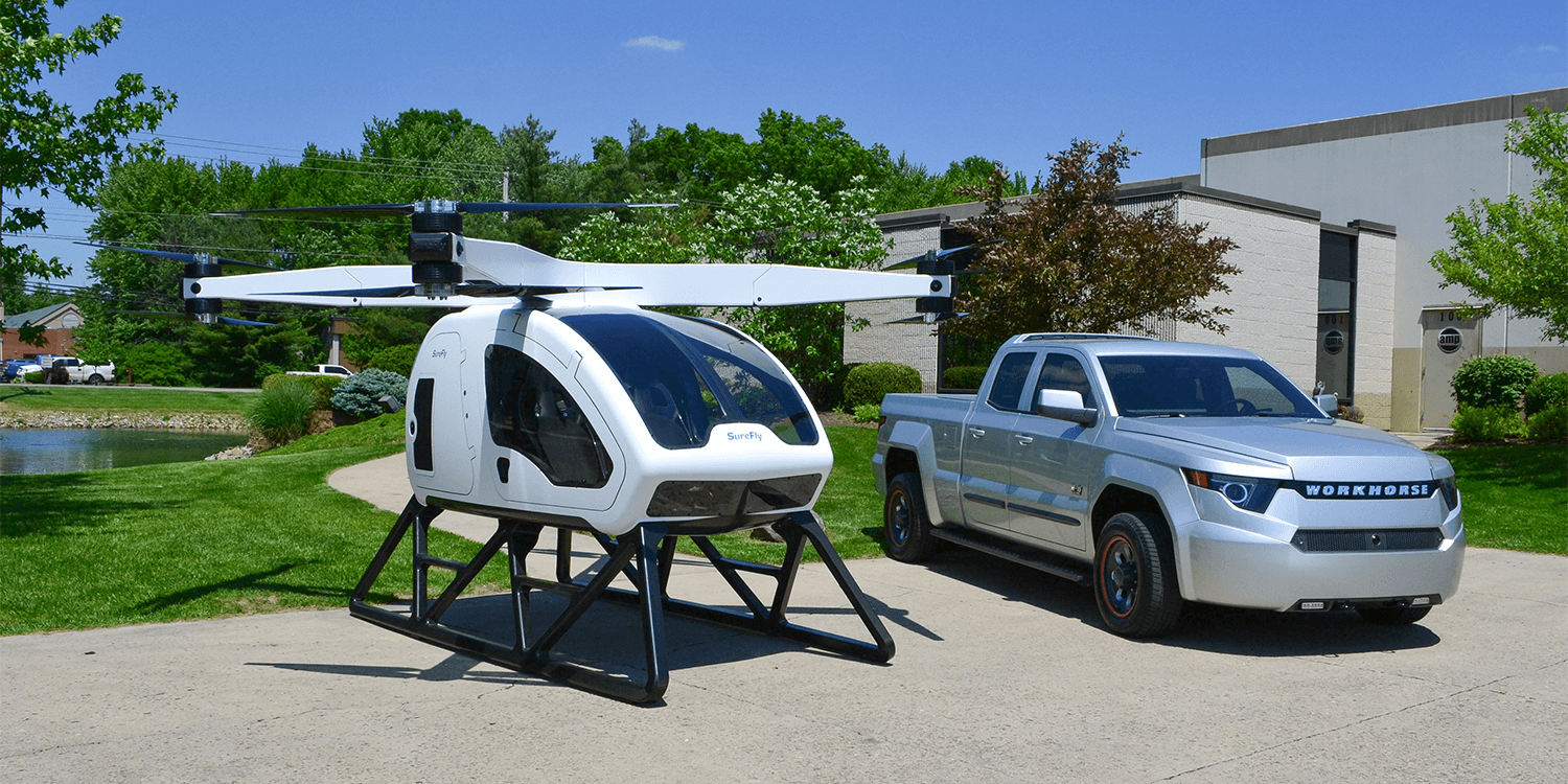 Workhorse zeigt Hybrid-Heli SureFly - electrive.net
