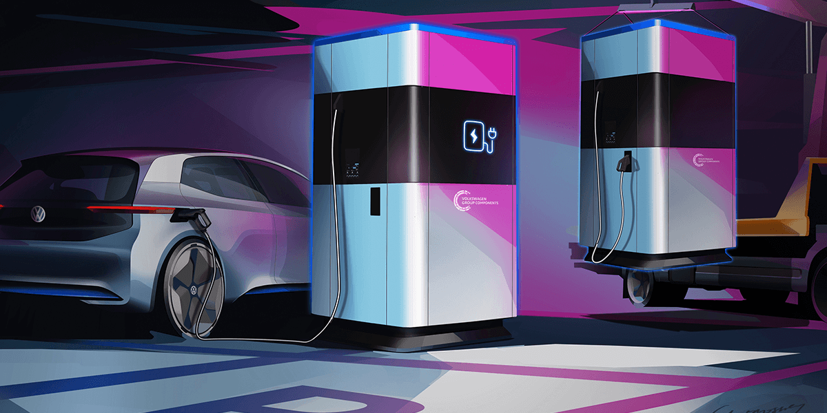 Vw electric charging stations store