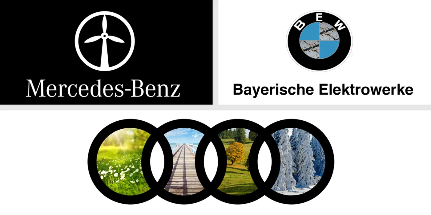 Bmw And Mercedes Logo BMW And Mercedes See Sales Dip