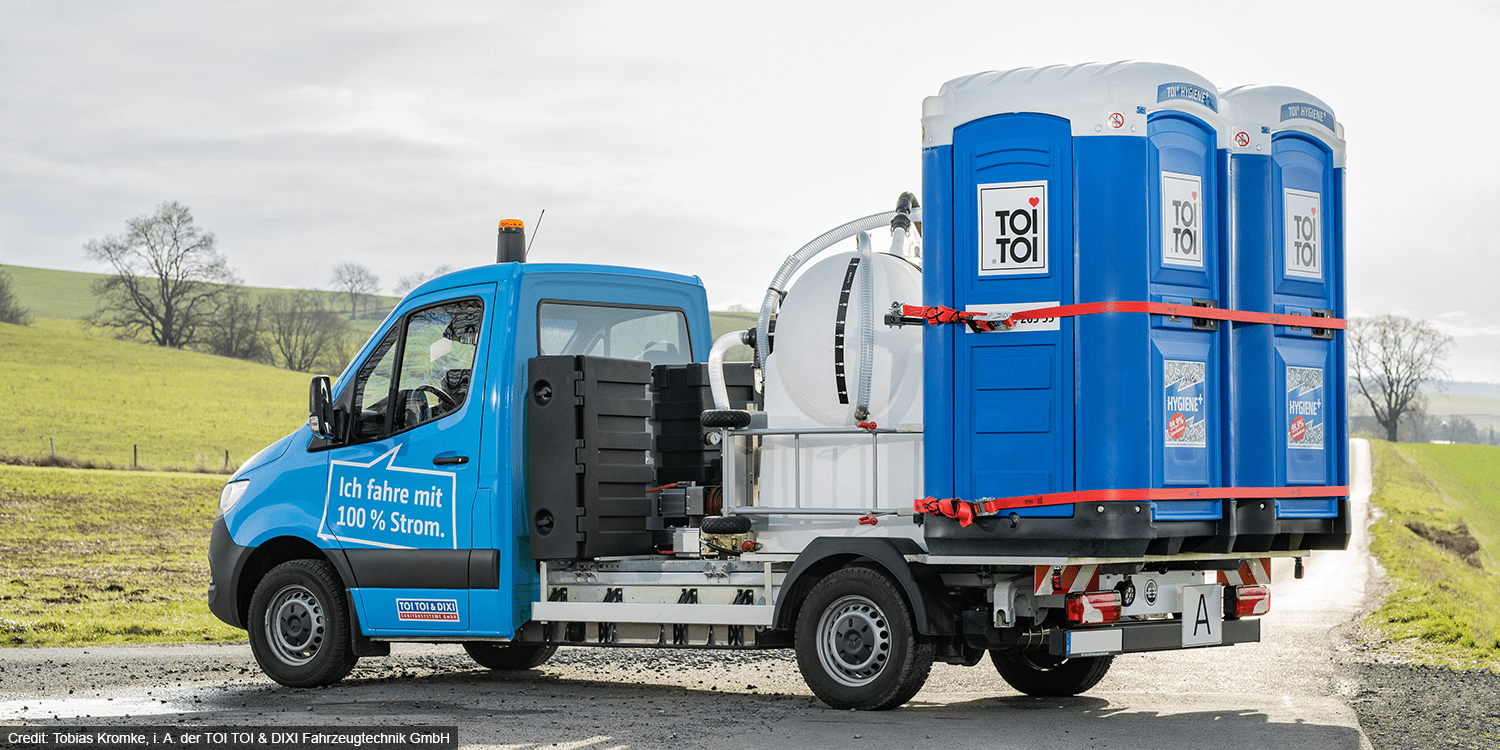 Toi Toi & Dixi setzt Toiletten-Transporter unter Strom - electrive.net