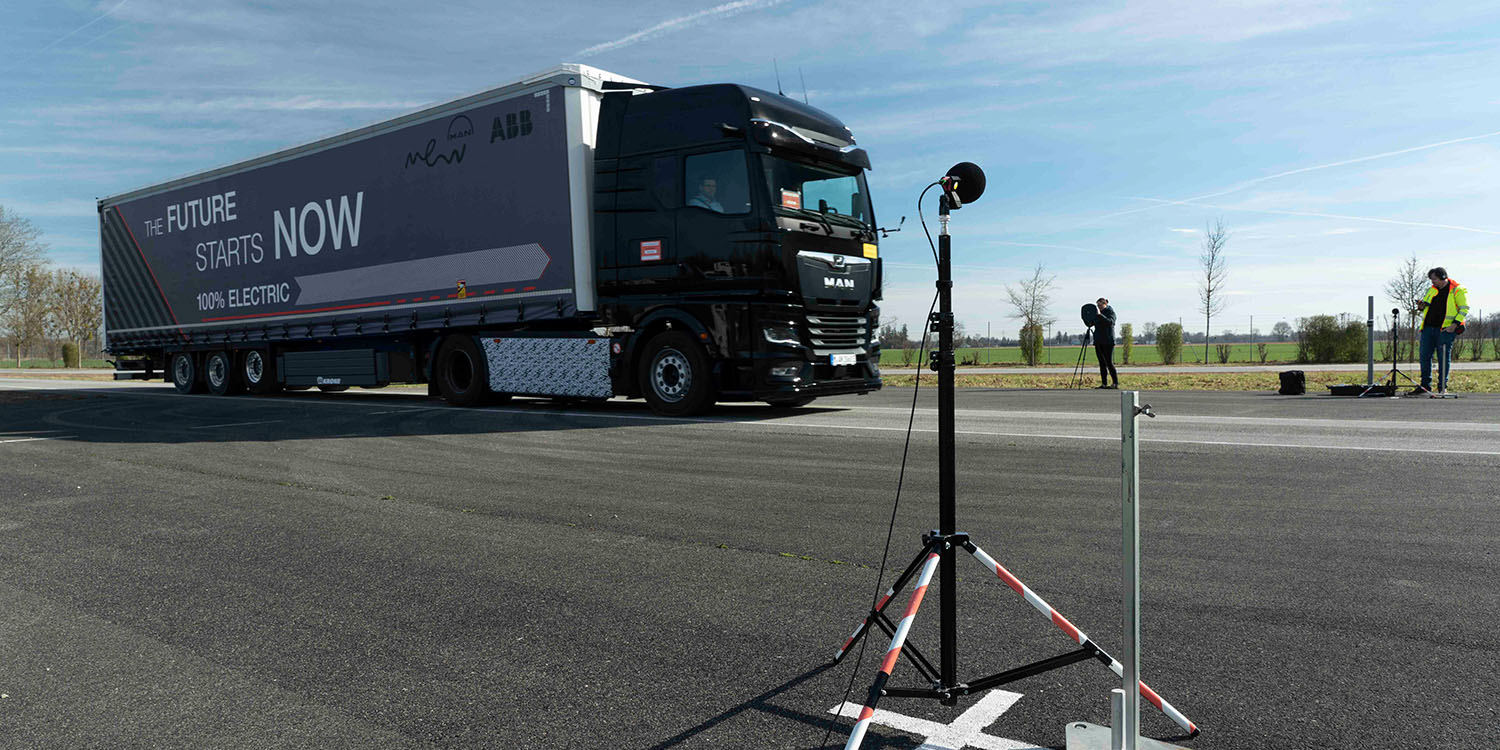 MAN und Fraunhofer IML arbeiten an Lärm-Standards für Lkw - electrive.net