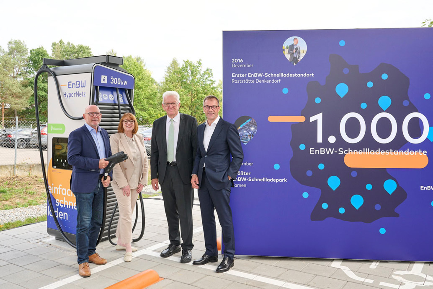 EnBW-Ladenetz umfasst mehr als 1.000 Schnellladestandorte - electrive.net