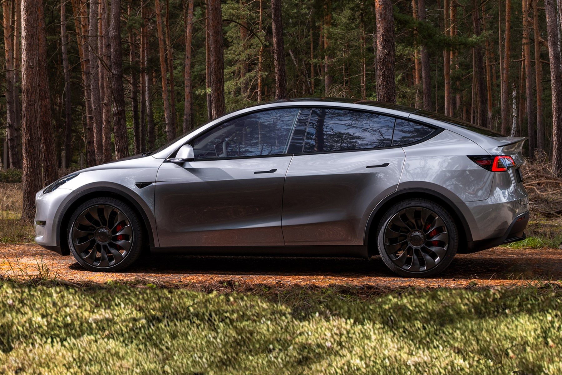 Tesla model y performance grey store