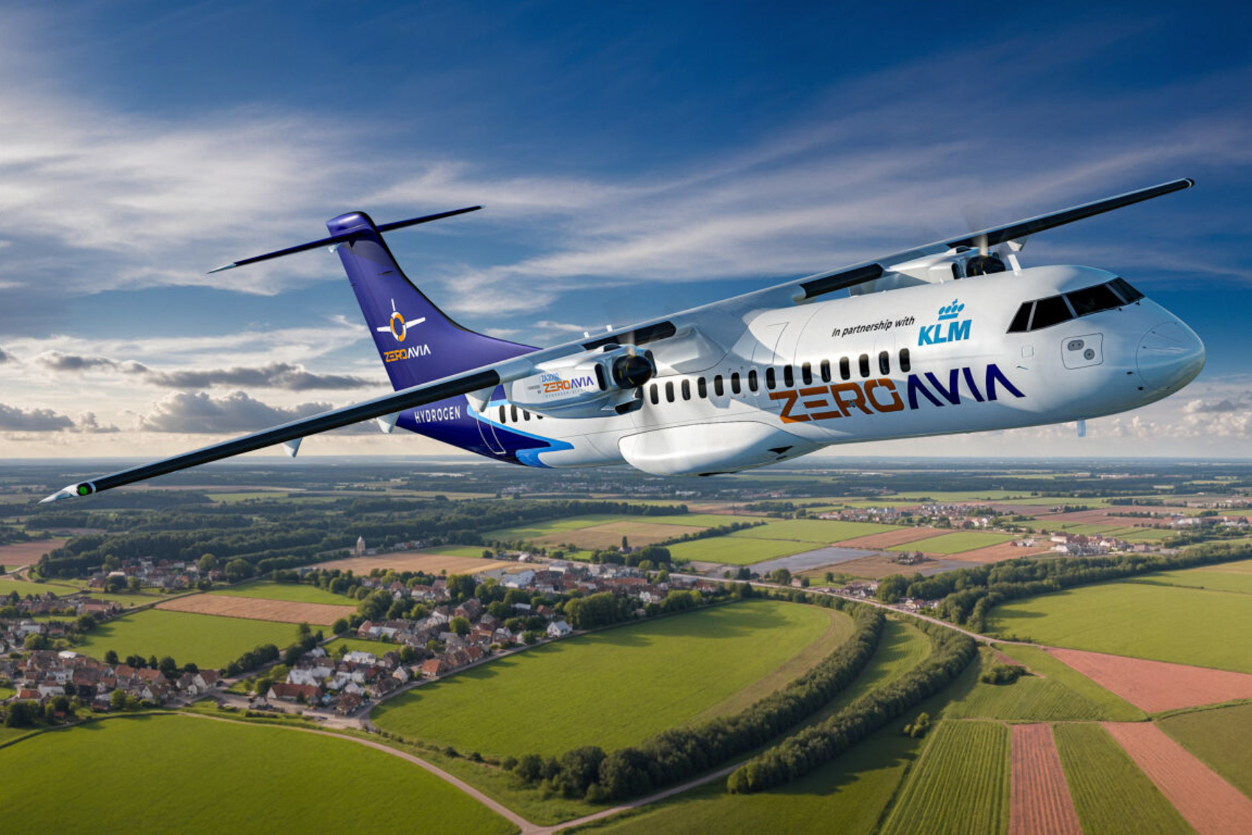 KLM und ZeroAvia wollen 2026 Wasserstoff-elektrisch fliegen - electrive.net