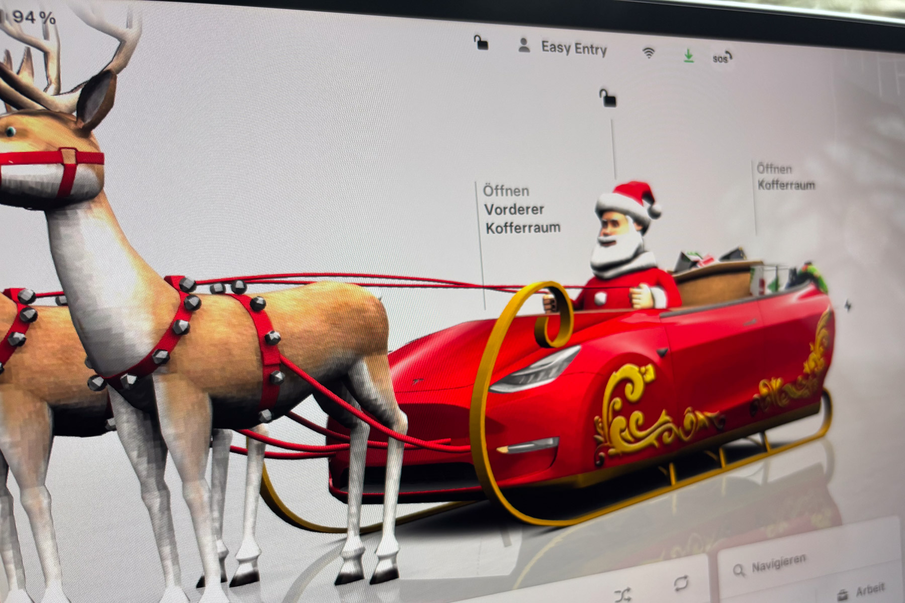 Der Weihnachtsmann fährt dieses Jahr Tesla – zumindest in England ...